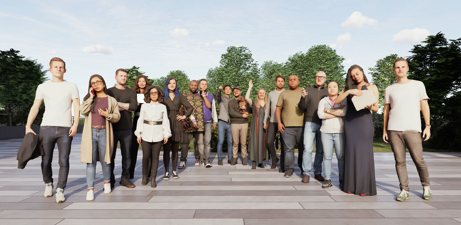 Over 50 Unique People Assets Added to Enscape [available now!]