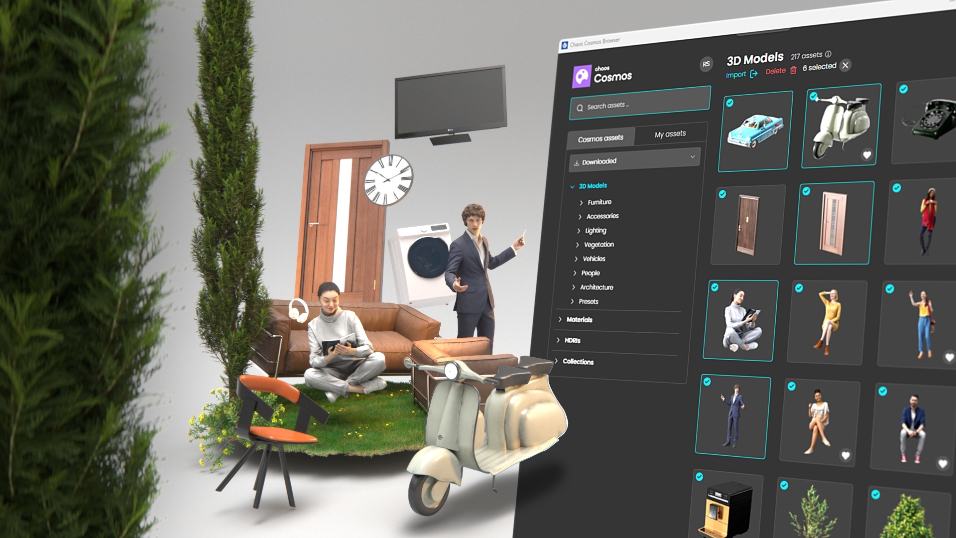 The most imported Chaos Cosmos assets in 2025